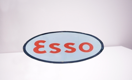ESSO Porcelain Enamel Heavy Metal Sign 24 Inches | eBay