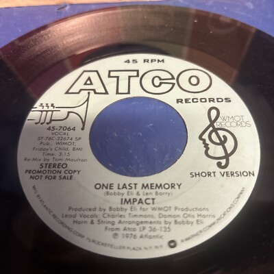 Impact – One Last Memory - 7" FUNK / SOUL VINYL 45 RPM | eBay