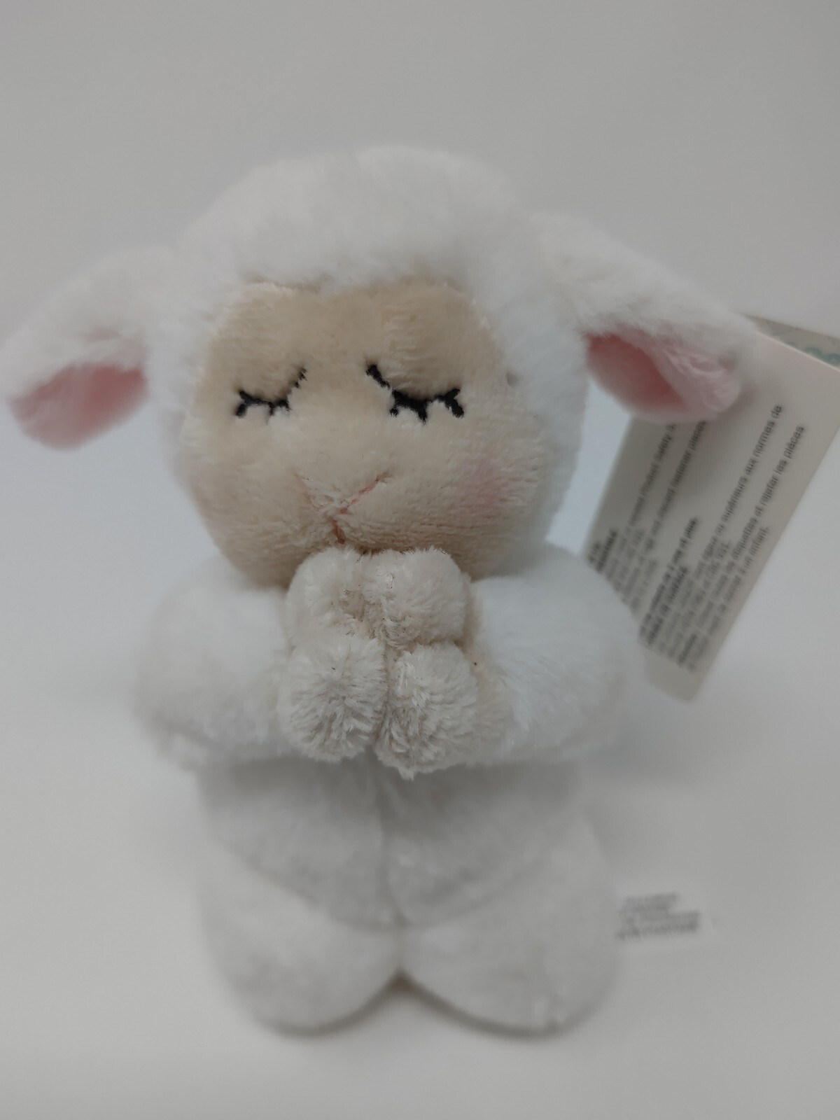 Ganz "Bedtime Prayer" Plush 5" White Lamb, Sheep, Kneeling Praying w ...