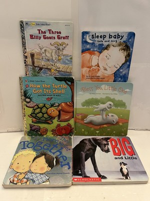 6 infantil books: golden- how the turtle, billy goats, sleep baby, big ...