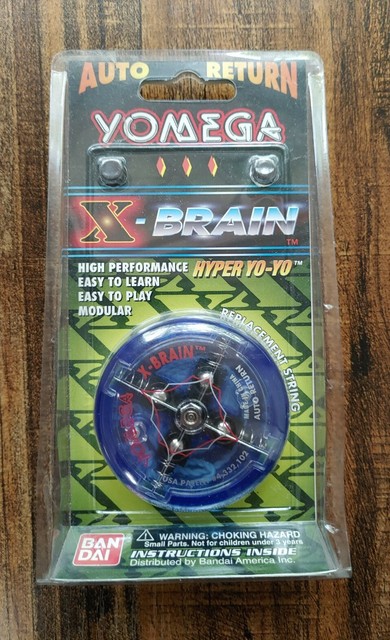Vintage Yomega X-brain Yo-yo Blue 1999 UPC 049871112481 for sale online ...