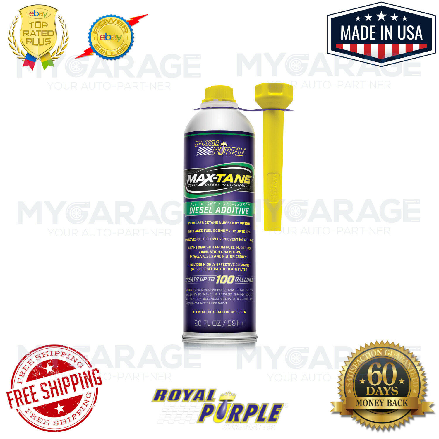 Royal Purple Max-Tane Diesel Performance Additive 20-Oz. Bottle 11755 ...
