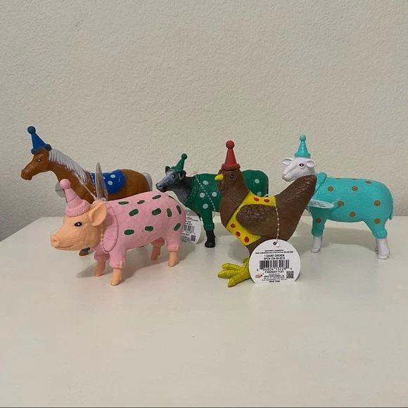 Farm Animals In Party Hats