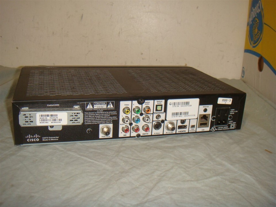Verizon FiOS CISCO CHS 335HDC HDDVR Set Top Box -untested | eBay