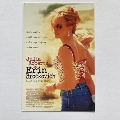 Erin Brockovich Postcard Movie Poster Julia Roberts UNP Continental | eBay