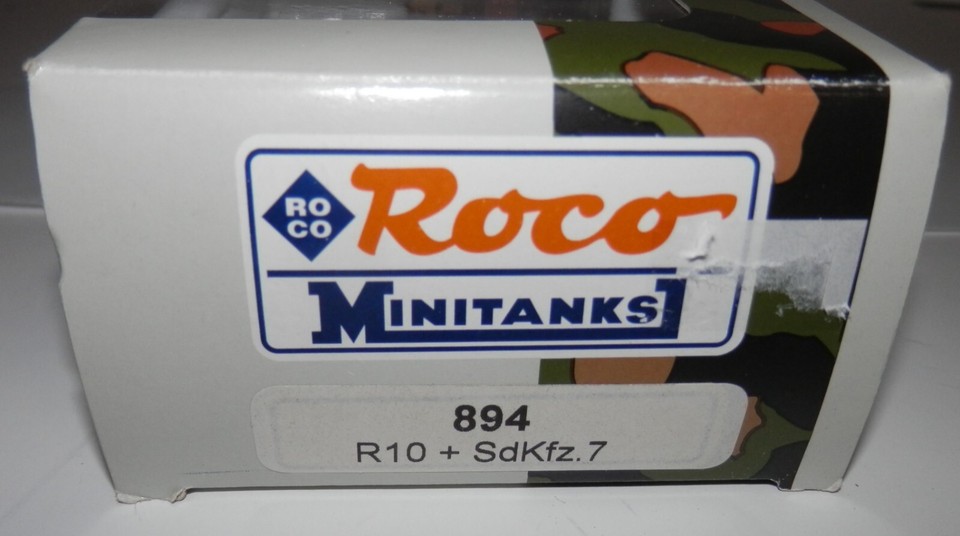 Roco HO R10 22407 Rail Car w/ WWII German Tracked Artillery Transport ...