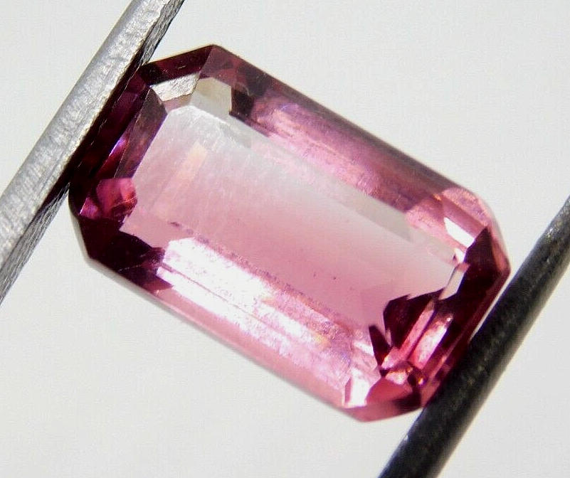 4.45Ct Natural Certified Bi-Color Brazilian Topaz Emerald Shape Loose ...