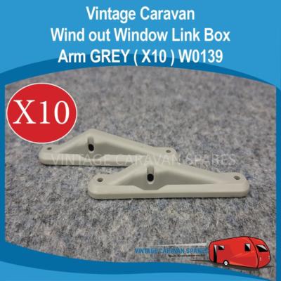 Caravan Wind out Window Plastic Link Box Arm ( GREY X 10 ) Viscount ...