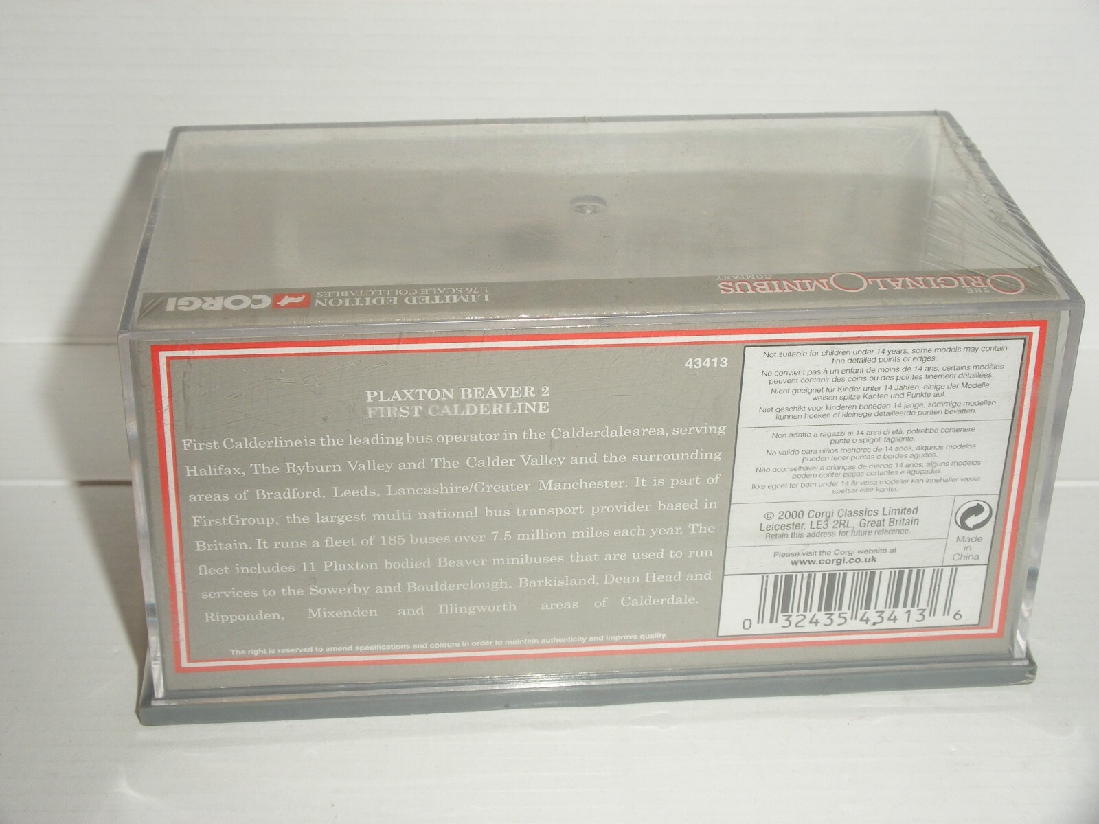 Corgi 43413 First CALDERLINE Plaxton Beaver 2 Minibus for sale online ...