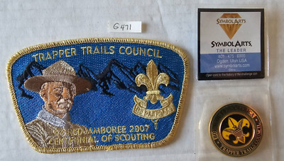 TRAPPER TRAILS COUNCIL, UT - BSA CENTENNIAL PATCH AND COUNCIL COIN | eBay