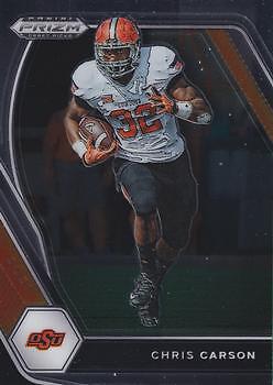 Chris Carson 2021 Prizm Draft Picks Football - #98 - Oklahoma State ...