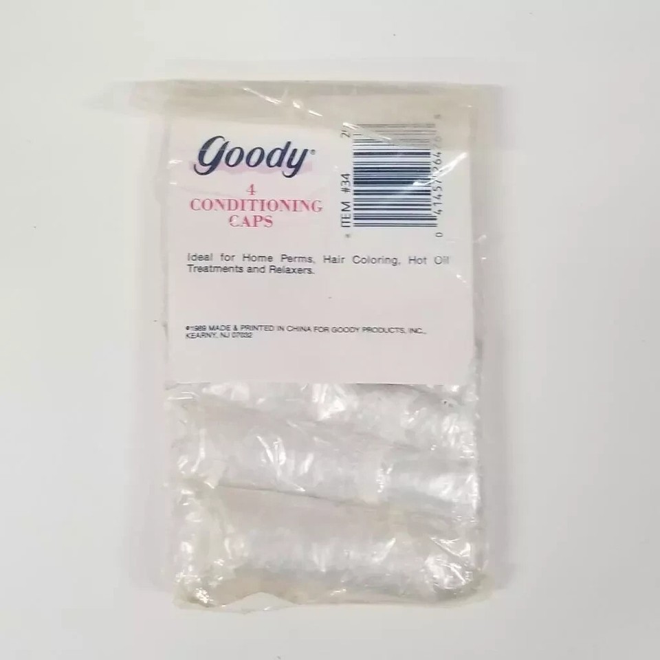 Vtg GOODY #34 Conditioning Caps - Pk of 4 - 1989 NOS USA | eBay