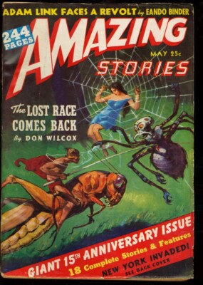 PULP: AMAZING STORIES 1941 MAY-PULP-J. ALLEN ST. JOHN CVR FN | eBay