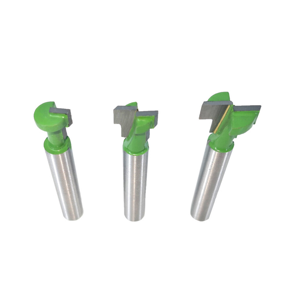 Keyhole Router Bits Set 6.35mm (1/4 Inch) Shank 5/16 3/8 & 1/2 Inch ...