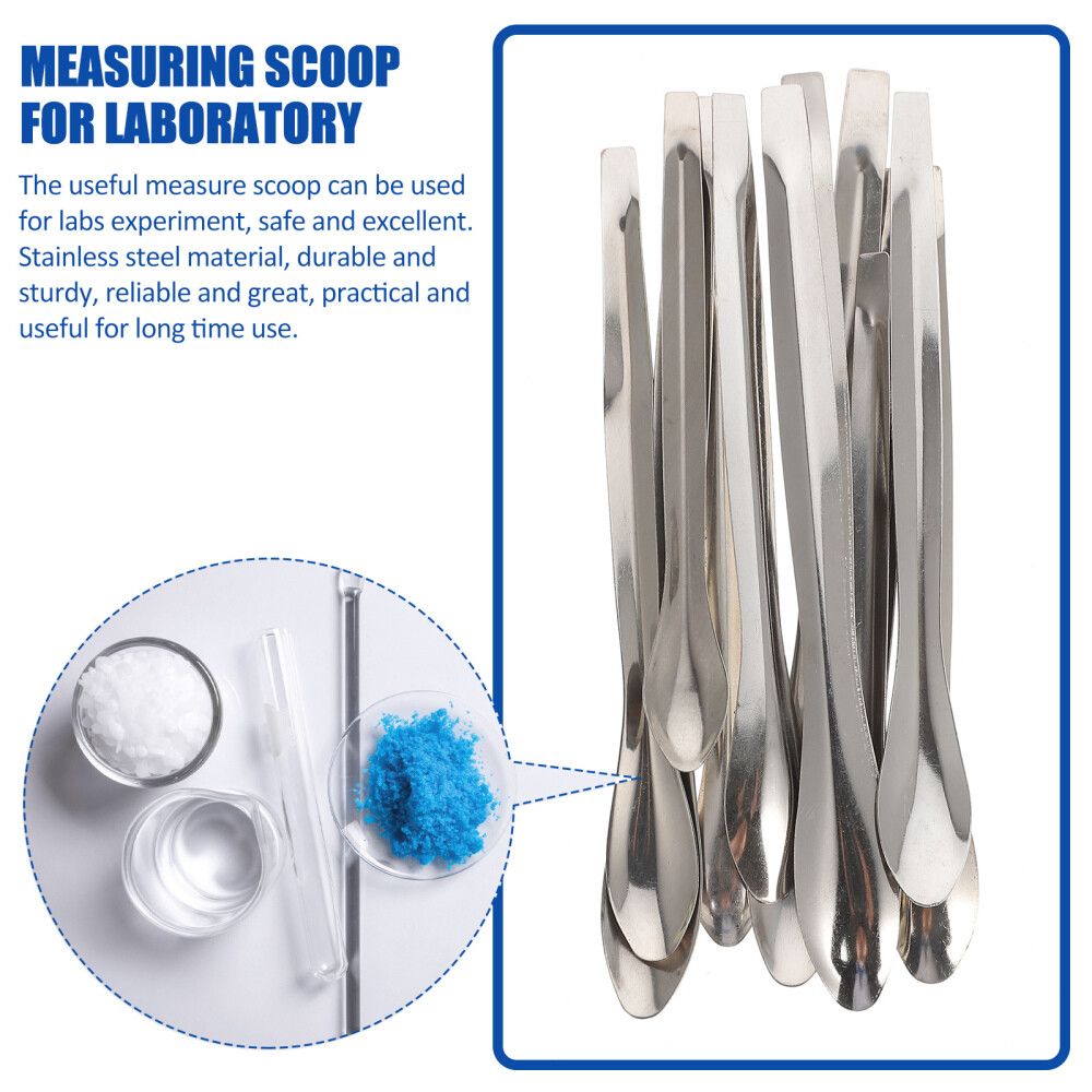 12Pcs Stainless Steel Measuring Spoon for Lab Sampling and Measurement ...