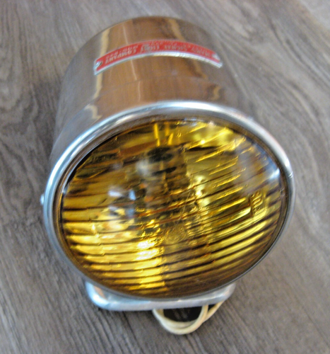 VINTAGE MARS SIGNAL LIGHT AMBULANCE FIRE TRUCK DOUBLE LIGHT AMBER LENS ...