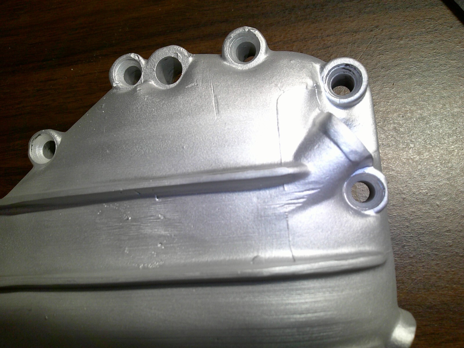 Harley Panhead 4-Fin Cam Cover #25217-40 | Silver