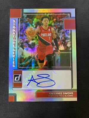 2022-23 Panini Signature Series Anfernee Simons Auto Silver | eBay