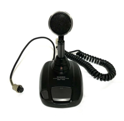 Yaesu MD-100A8X Dynamic Desktop Microphone Tested Working From Japan | eBay