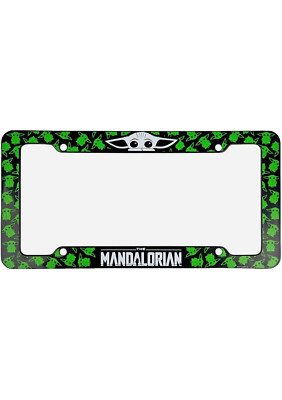 Plastic Star Wars Mandalorian License Plate Frames Universal 12.5" x 6. ...