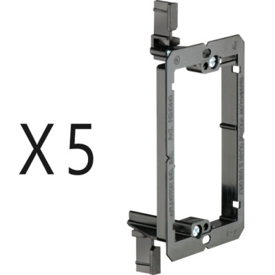 5 Pack - Arlington LV1 1-Gang Drywall Bracket Plate Mount Mud Ring Low ...