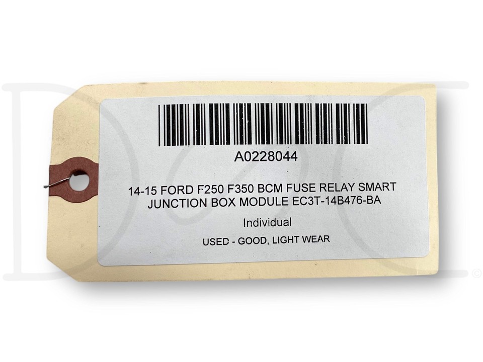 14-15 Ford F250 F350 BCM Fuse Relay Smart Junction Box Module Ec3T ...