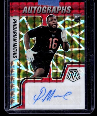 Phidarian Mathis 2022 Mosaic Red Yellow Prizm Rookie Auto RC #RAM-PM ...