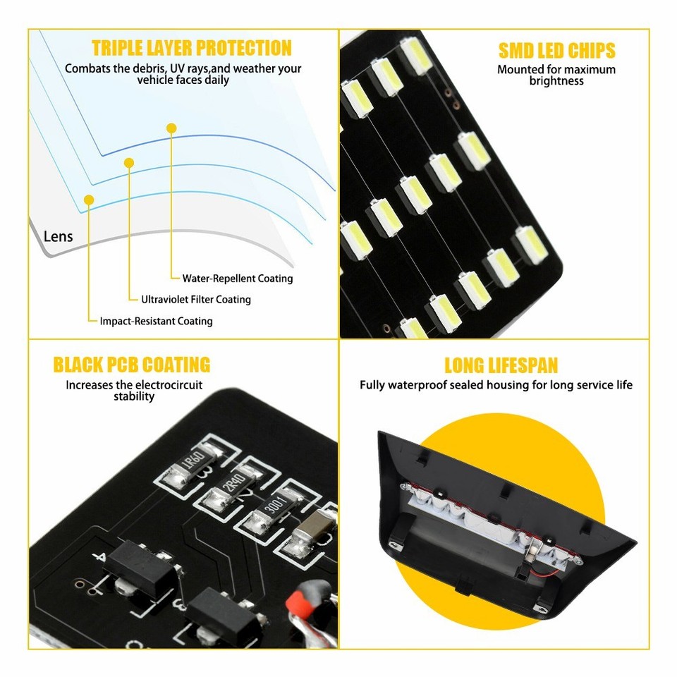 LED 3RD Third Brake Light Red Lamp Fit Chevrolet Cruze sedan 2011-2015 ...