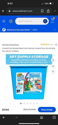 Crayola Color Wonder Colossal Tub, Gift for Kids, Over 70 Pieces New | eBay