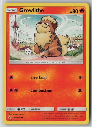 Growlithe 21/214 Pokemon Unbroken Bonds Common Near Mint Card (NM) 2 | eBay