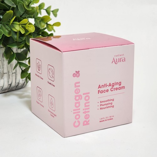 Radiant Aura Collagen Retinol Anti-Aging Face Cream - 1.69 fl oz - Made ...