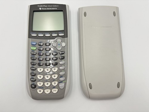 Texas Instruments TI-84 Plus Silver Edition Graphing Calculator w/Cover ...