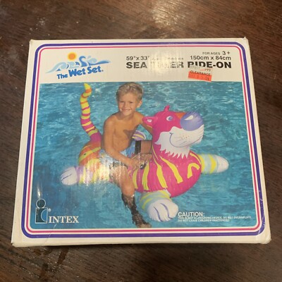 Intex The Wet Set Sea Tiger Ride-On 59”Inflatable Pool Float Toy NIB ...