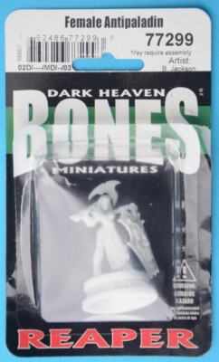 DARK HEAVEN BONES - Lysette Elf Wizard - polymer figure - REAPER ...