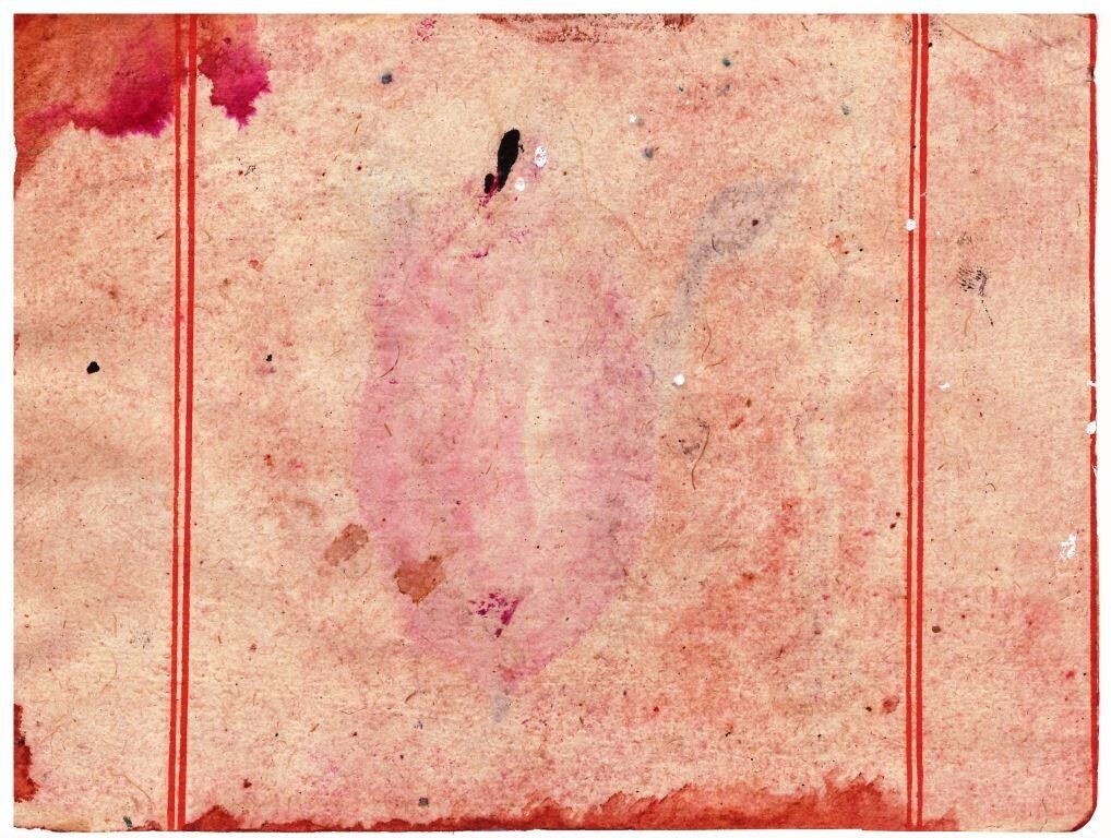 INDIAN TANTRA ART TANTRIC PAINTING SNAKE TANTRA YONI PAINTING OLD PAPER ...