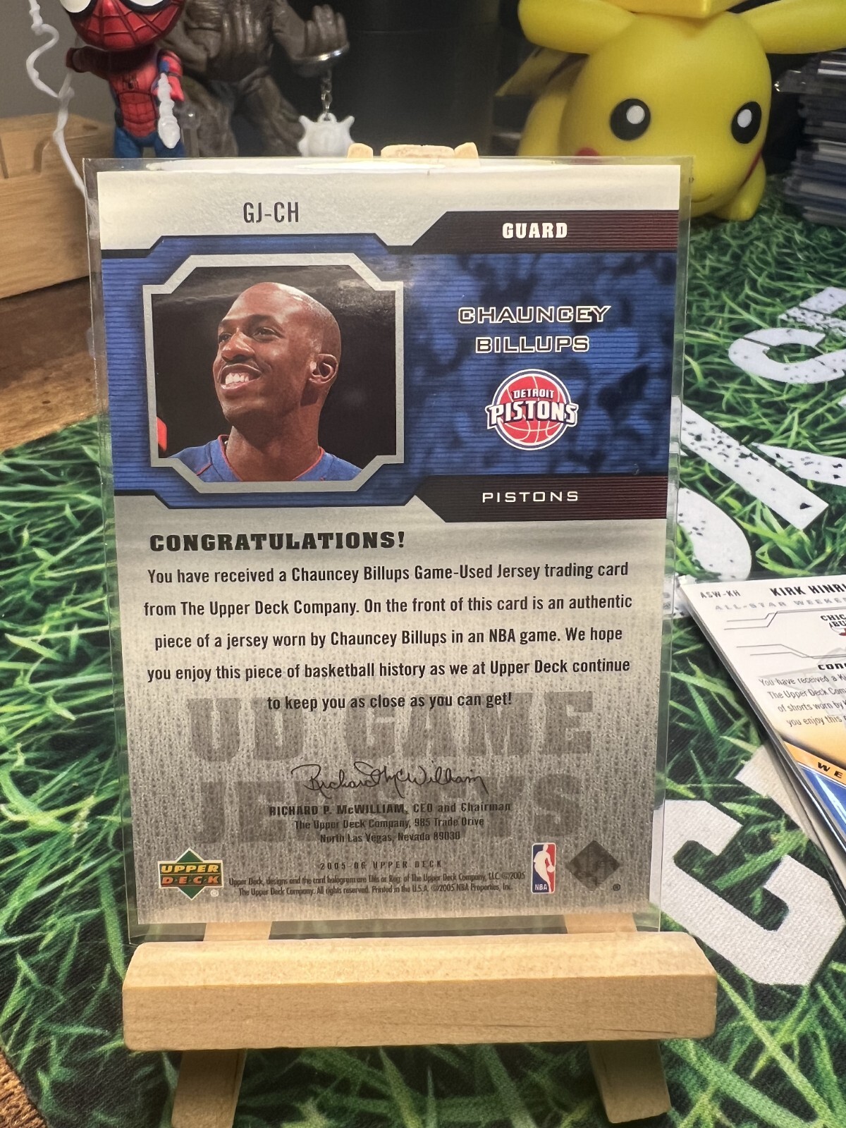 2005-06 Upper Deck - UD Game Jerseys #GJ-CH Chauncey Billups (MEM) for ...