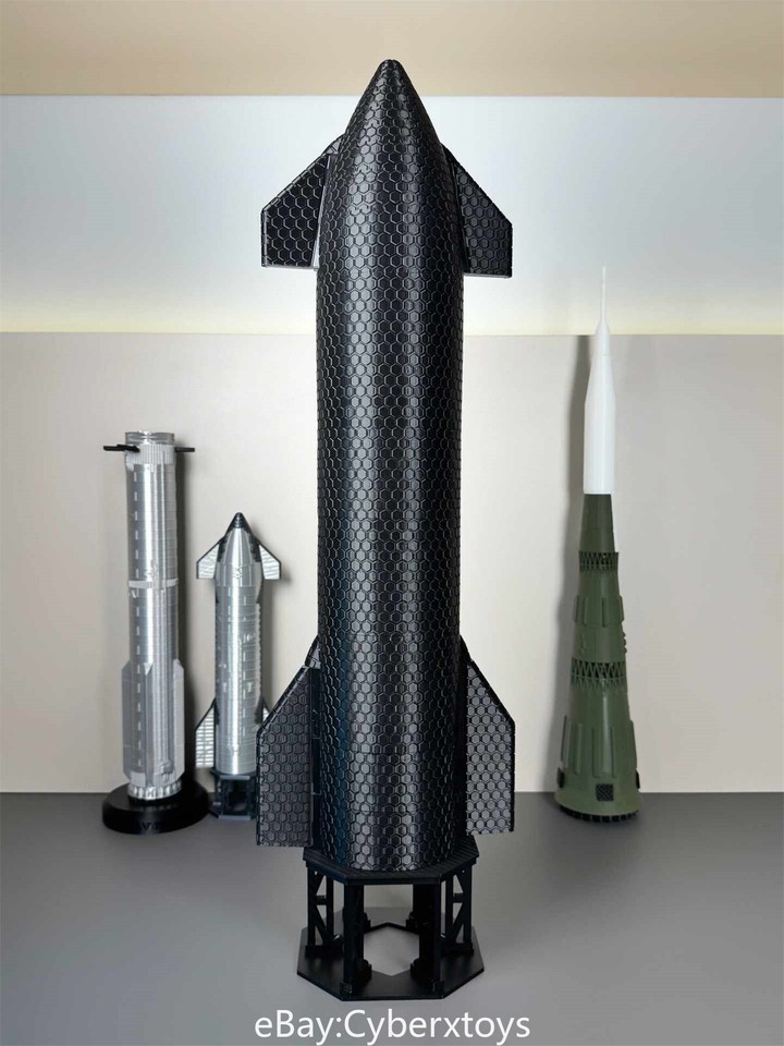 1:96 SpaceX Starship Rocket Model Inner Detail with LOX / CH4 Tank | eBay