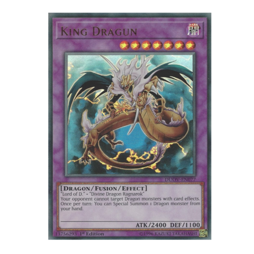 KING DRAGUN *** ULTRA RARE DUOV-EN077 MINT/NM YUGIOH! | eBay