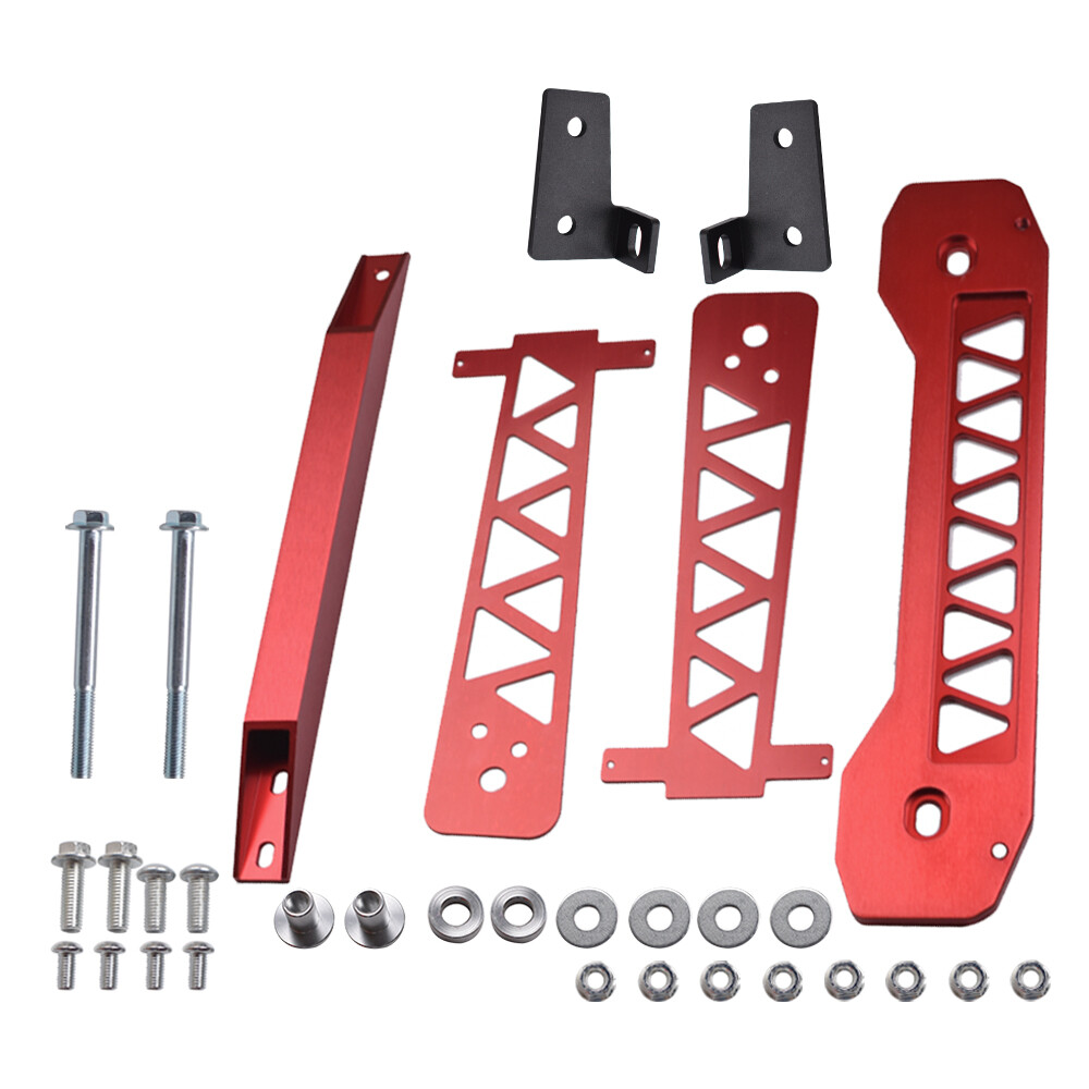 Red Rear Lower Control Arm Dummy Subframe Brace Tie Bar for Civic FD FB ...