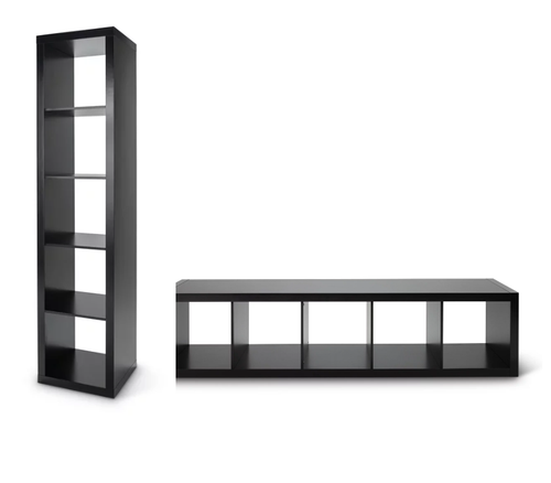 BOOKCASE SHELVES 5-Cube Vertical or Horizontal Shelf Holds Vinyl ...