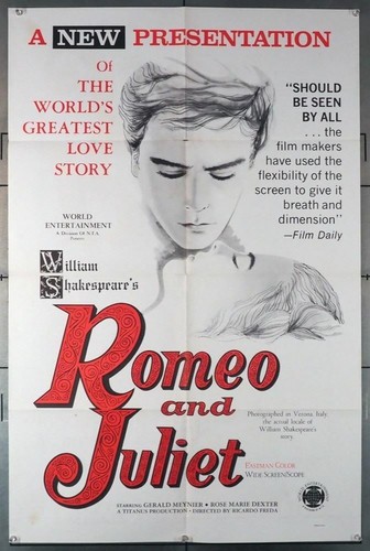 GIULIETTA E ROMEO (1964) 11434 Movie Poster (27x41) Geronimo Meynier ...
