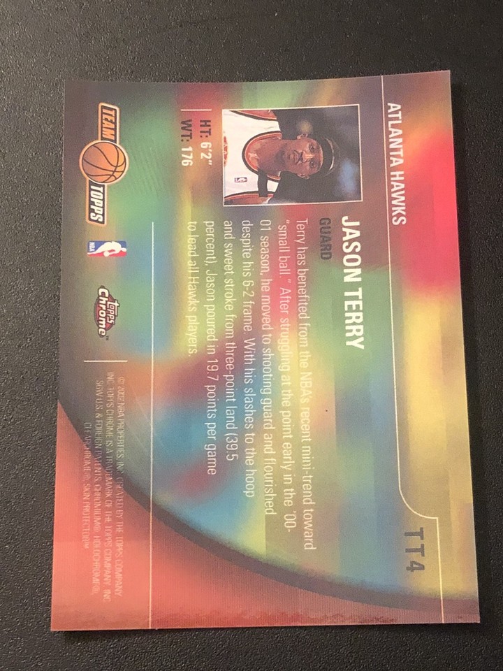 2001-02 Topps Chrome Team Topps Jason Terry #TT4 | eBay