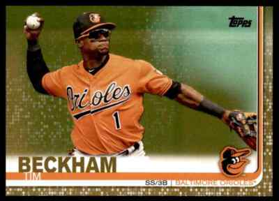 2019 Topps Series 1 Gold Tim Beckham 1250/2019 Baltimore Orioles #282 ...