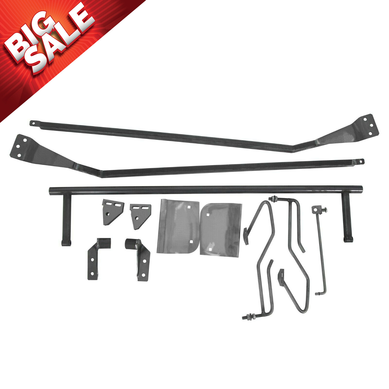 For 53-56 Ford F100 F-100 Truck Hood Tilt Flip Kit Stainless Combo ...