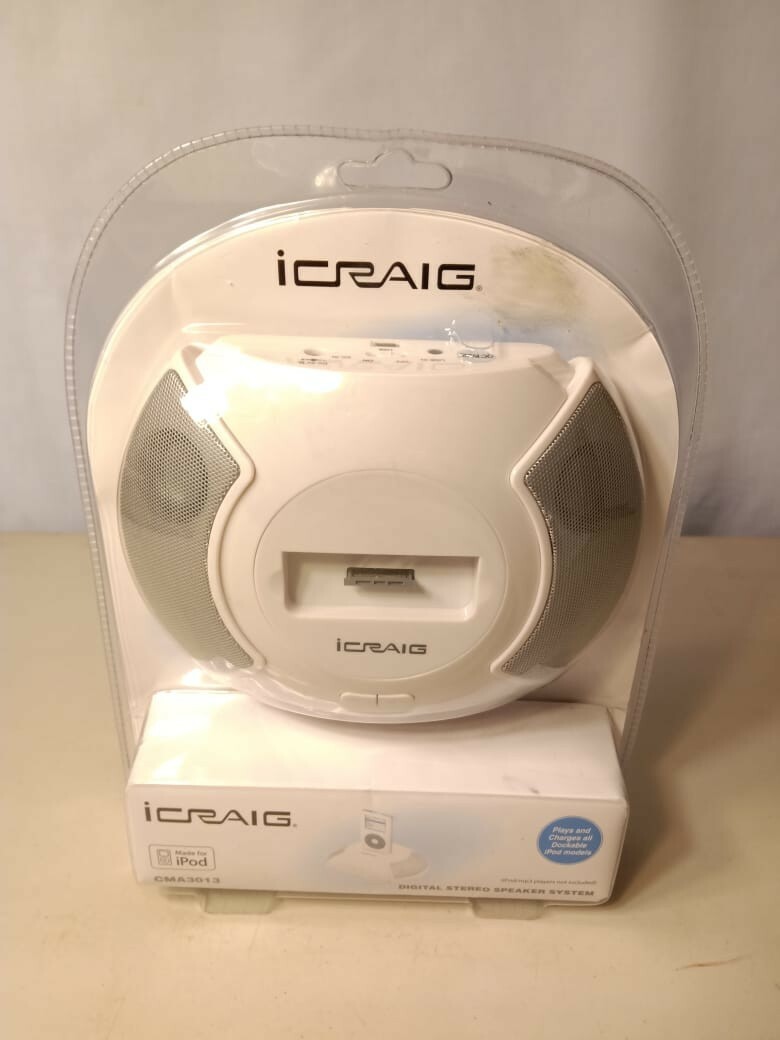 iCraig iPod Digital Stereo Speaker System CMA3013 Plays & Charges ...