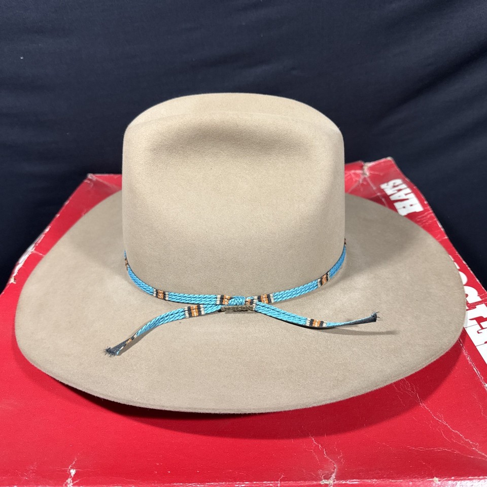 John B. Stetson 4x Beaver Size 7 1/8 Cowboy Western Hat | eBay
