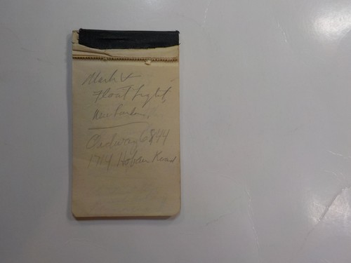 WW2 Notebook Fleet Air Wing 17 Lieutenant Allan W. Ames War Department ...