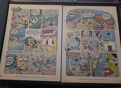 Spongebob Squarepants 2 Page Comic Strip Nickelodeon Print Ad 2002 ...