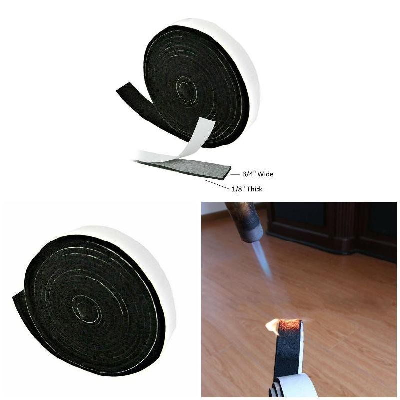 High Temp Gasket Self Adhesive Felt BBQ Smoker Fireproof Tape Heat ...