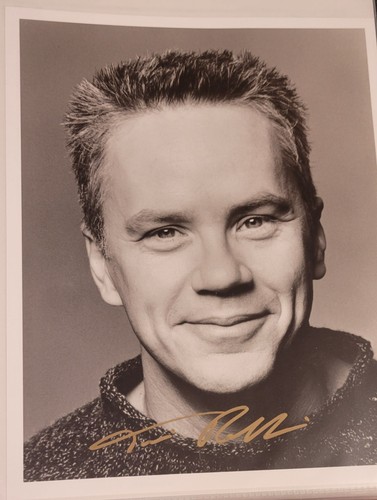 Tim Robbins Black And White Signed Close Up 8x10 Photo | eBay